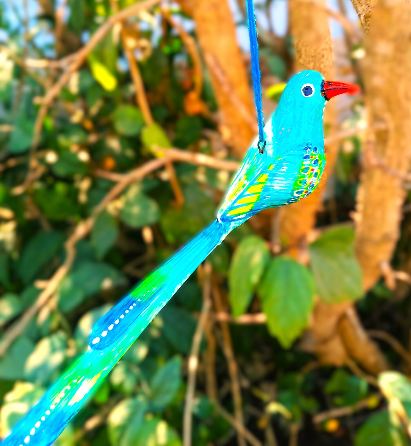 (Pack of 3) Uniuque,Handcrafted, paper-mache, hanging birds inspired by ...
